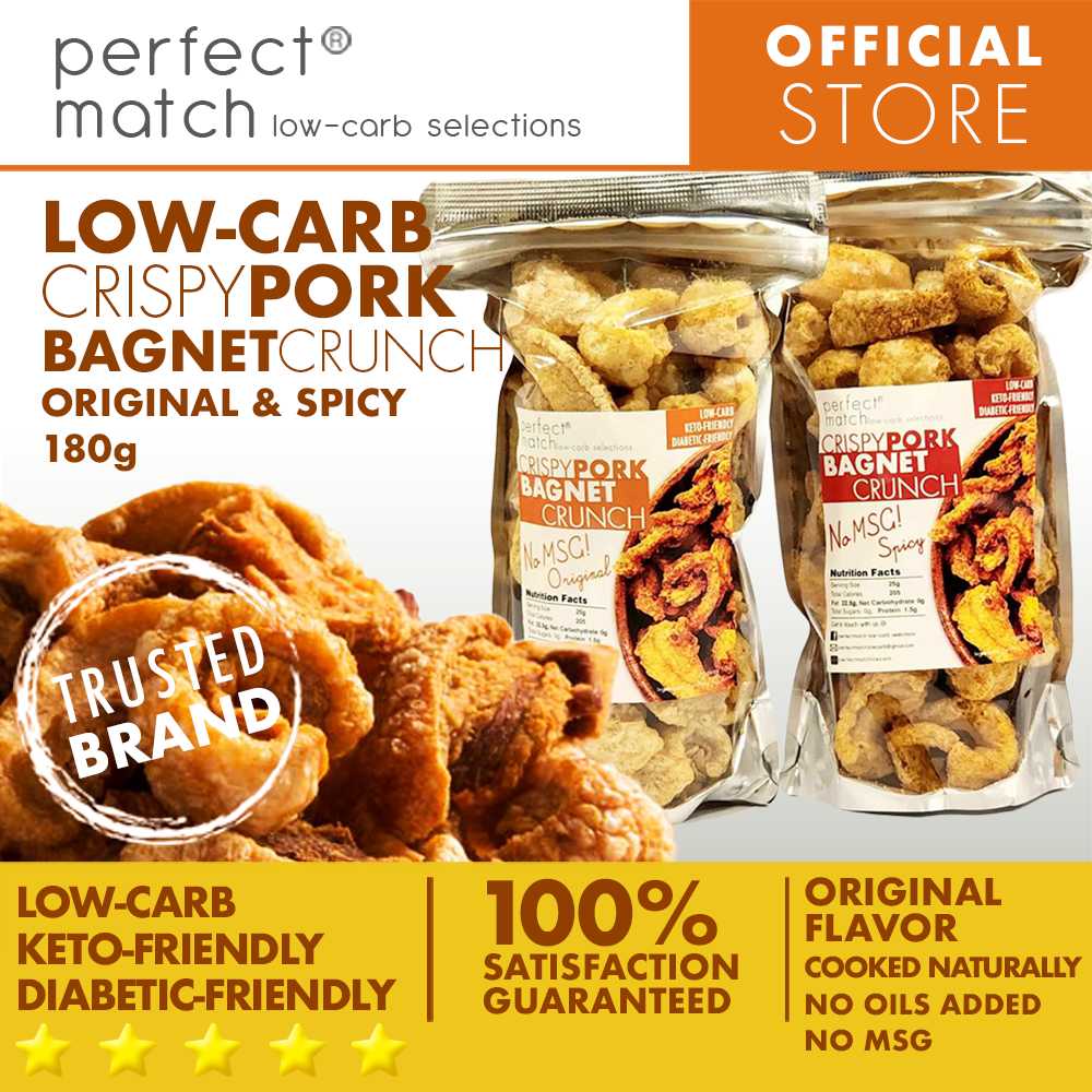 PerfectMatch Low-carb® l Low-Carb Crispy Pork Bagnet Crunch l Original ...
